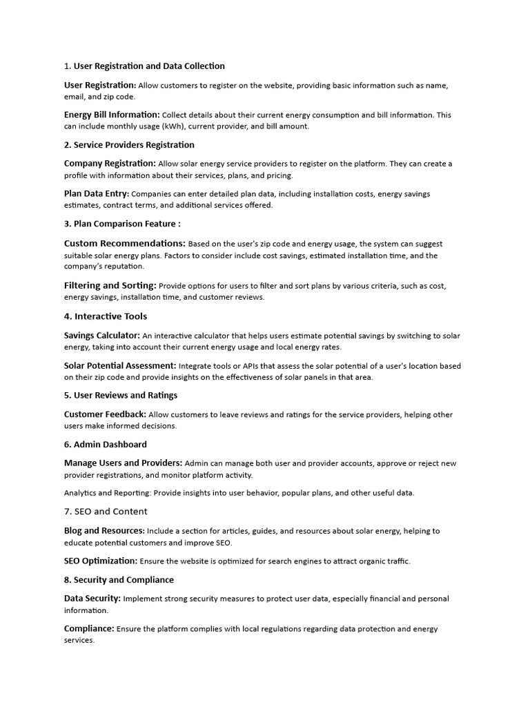 Feature-list | PDF | Energy Conservation | Cloud Computing