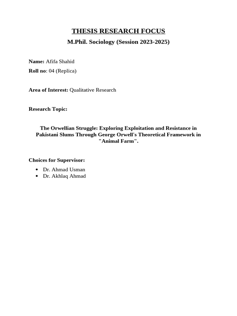Afifa Shahid 4R | PDF