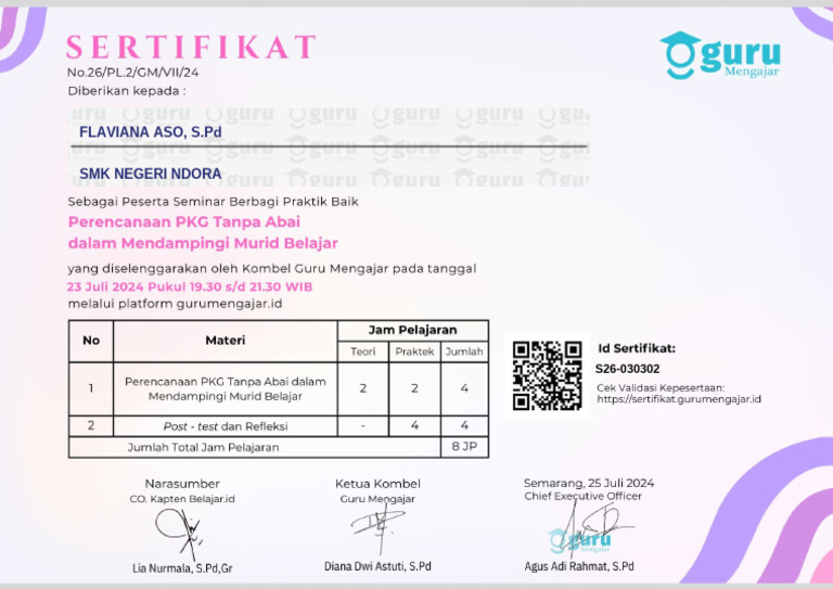 Sertifikat PMM 3 | PDF