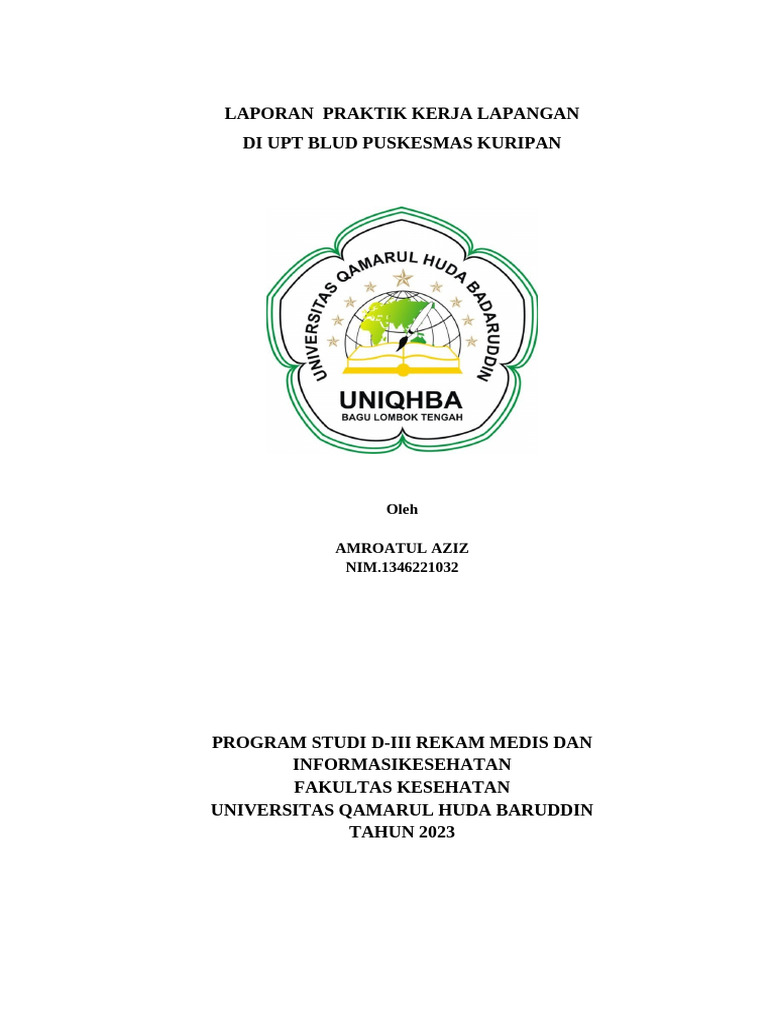 Laporan Pkl Pkm Kuripan Amroatul Aziz 2 | PDF