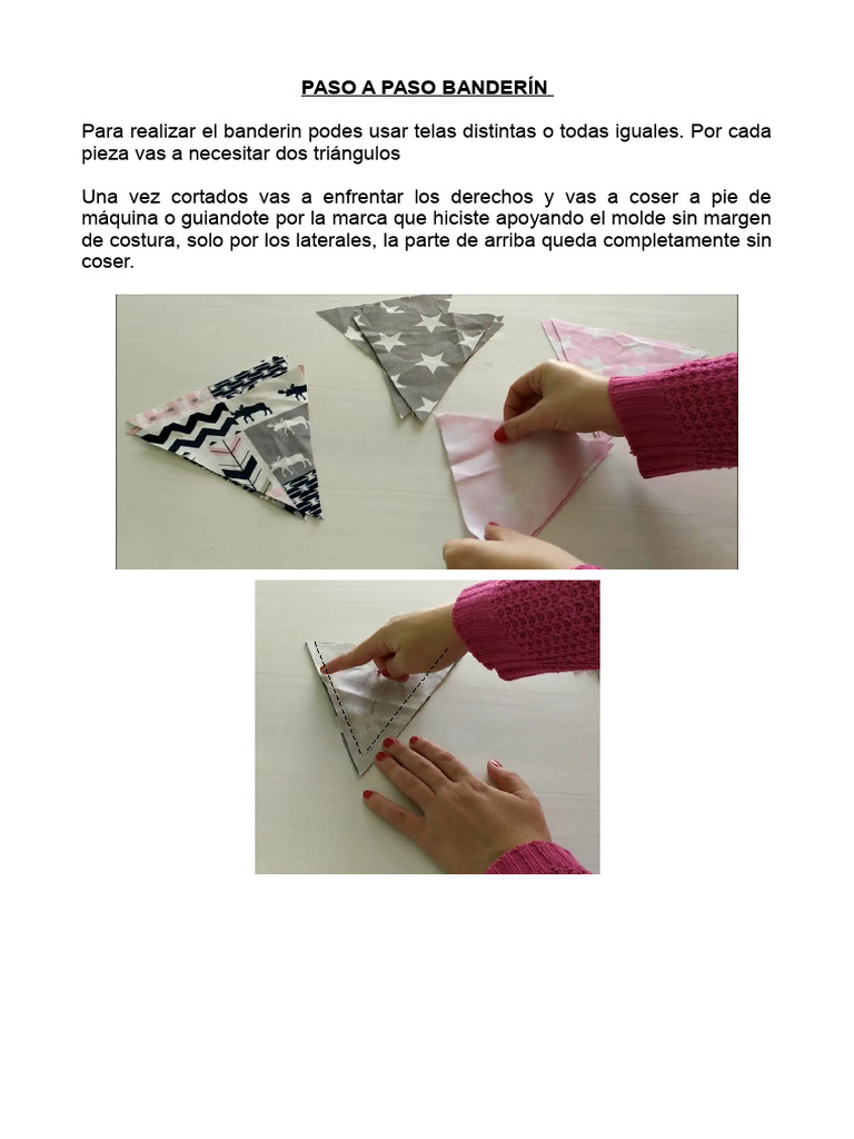 Cómo Hacer un Banderín Paso a Paso | PDF