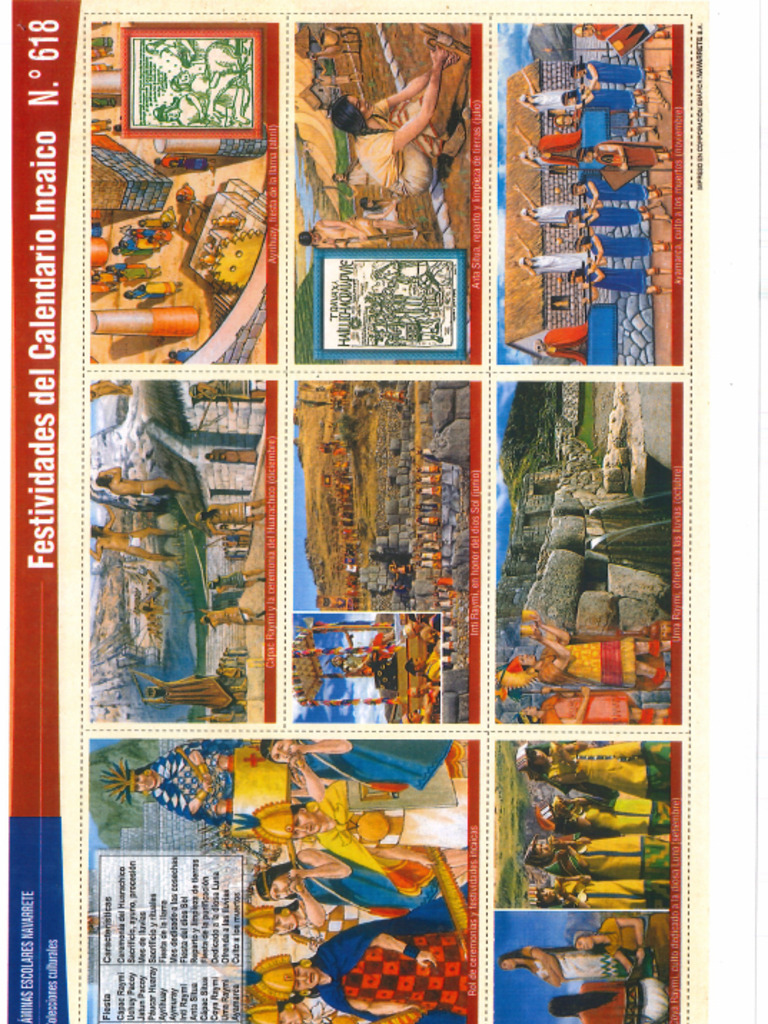 Lamina 618 Festividades Del Calendario Incaico | PDF