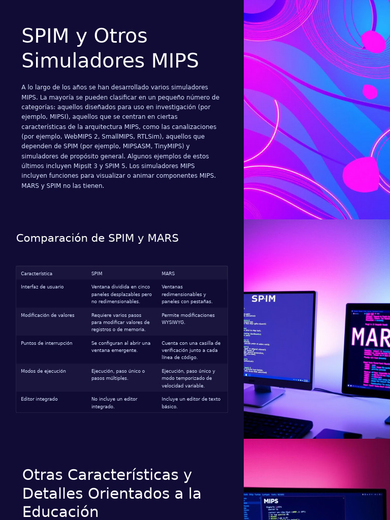 SPIM y Otros Simuladores MIPS | PDF | Programación de computadoras ...