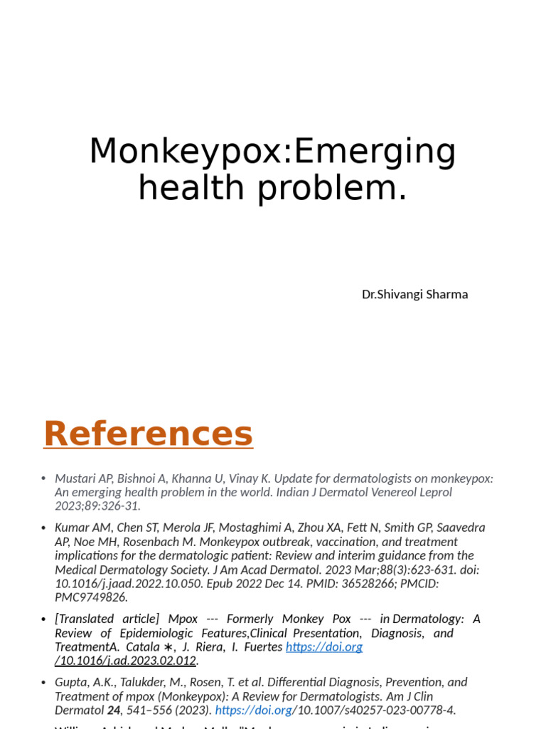 Monkeypox | PDF | Epidemiology | Viral Diseases