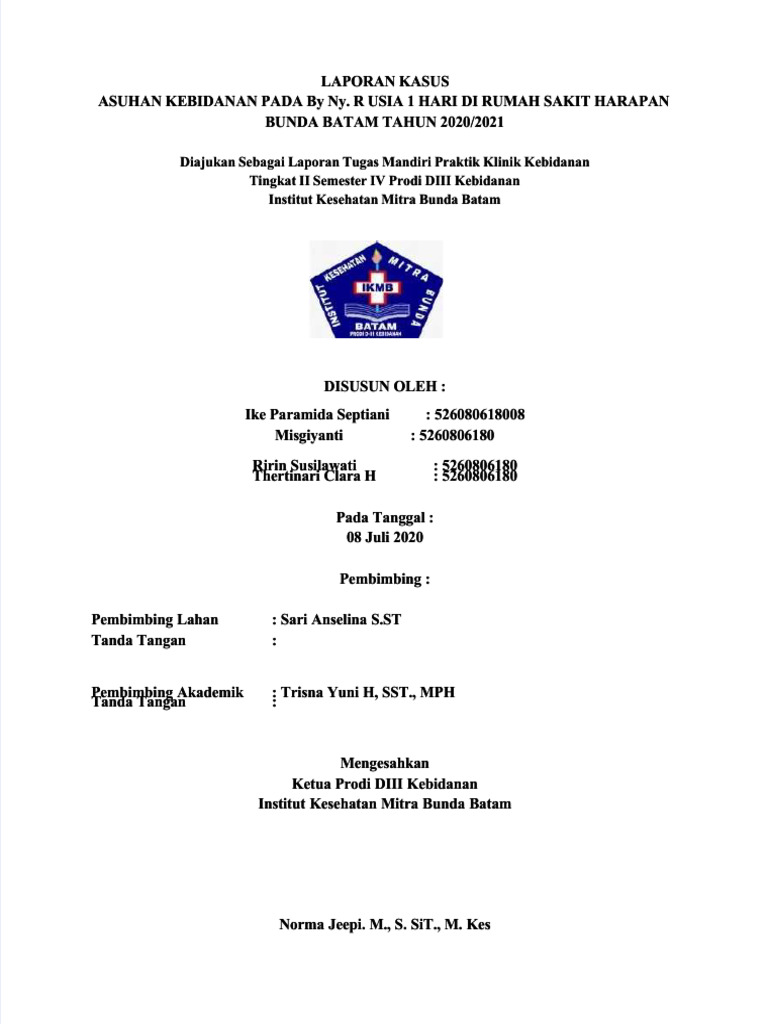 lap kasus bbl normal | PDF