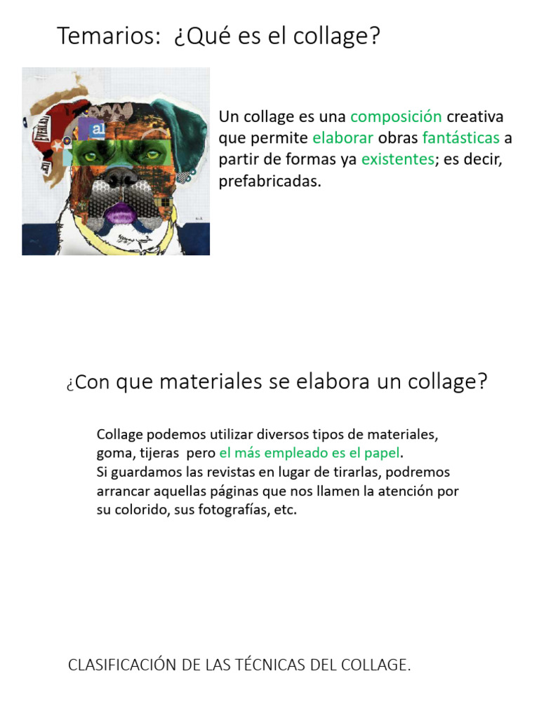 Qué Es El Collage | PDF