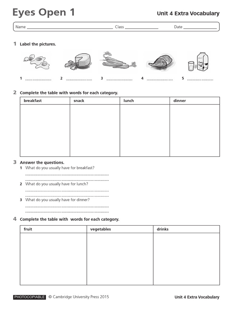 Unit 4 Vocabulary Extra | PDF