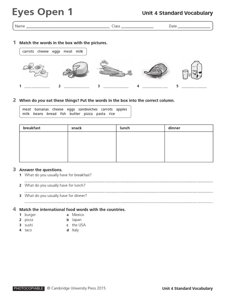 Unit 4 Vocabulary Standard | PDF
