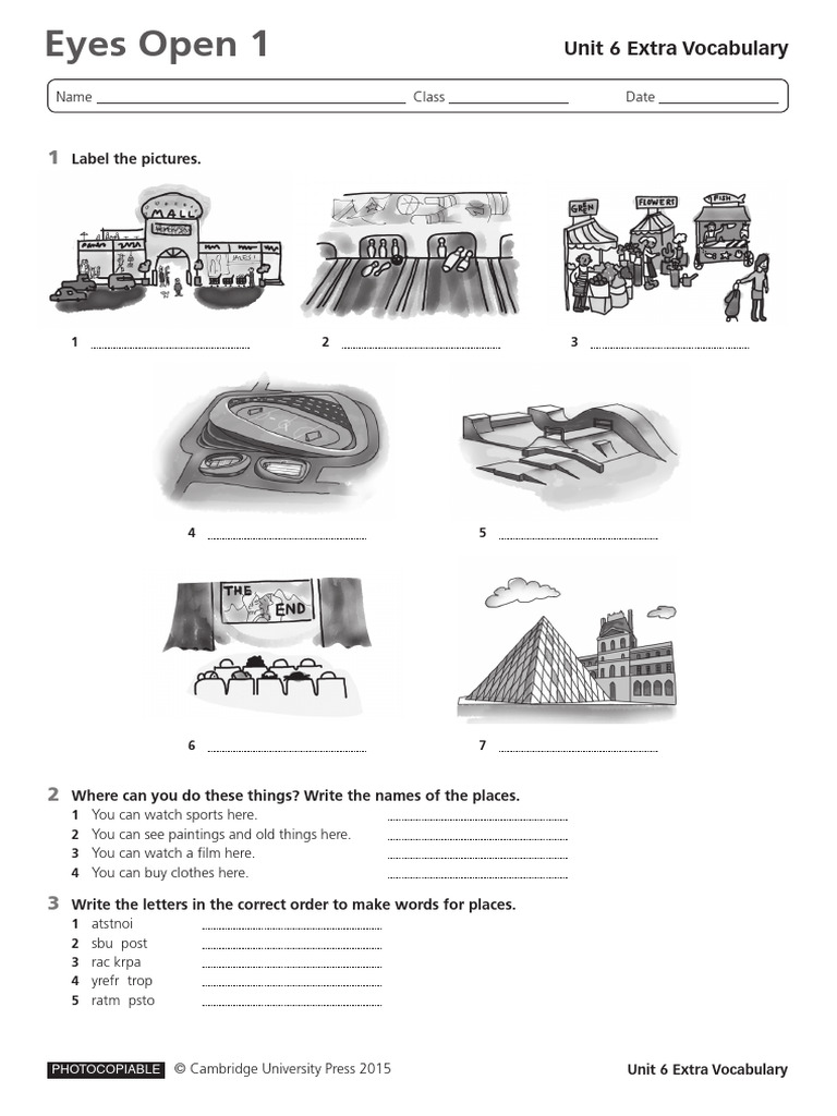 Unit 6 Vocabulary Extra | PDF