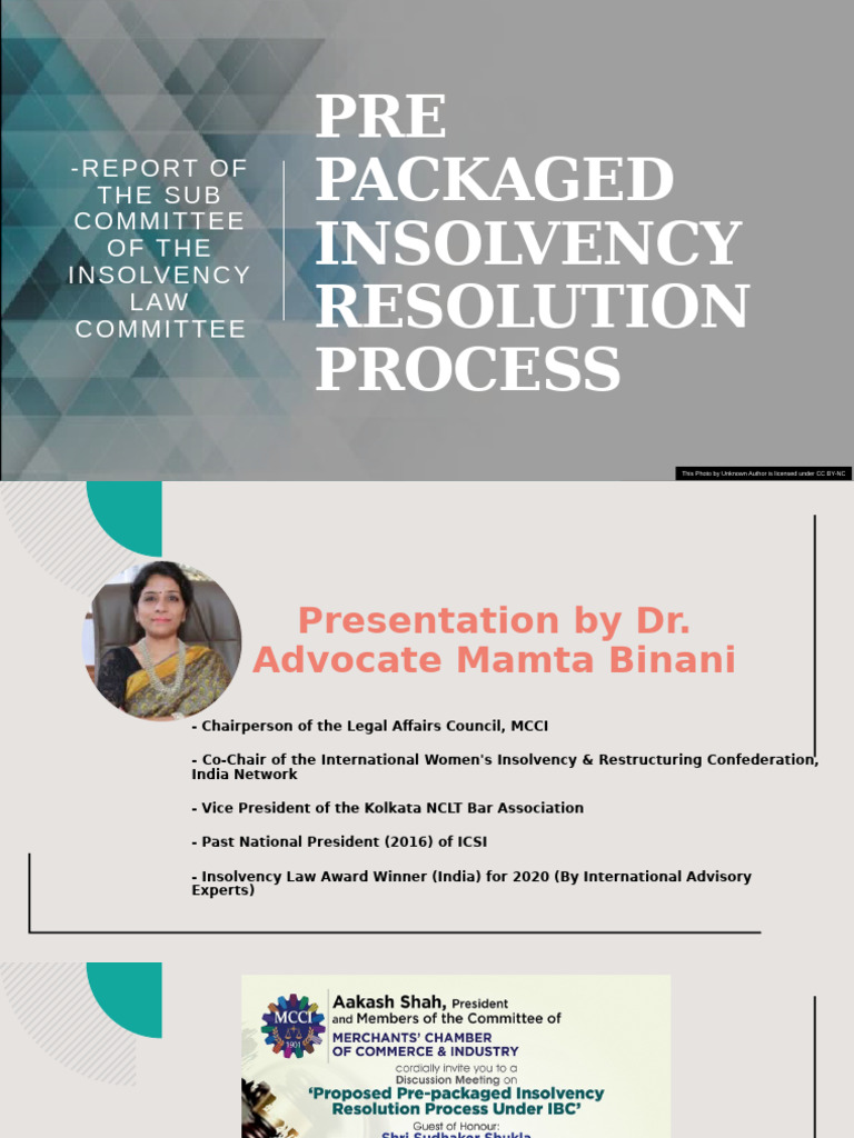 Pre Packaged Insolvency Resolution Process | PDF | Insolvency | Bankruptcy