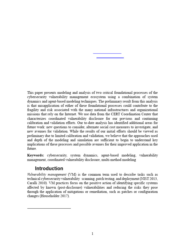 AD1084029 | PDF | Vulnerability (Computing) | Computer Security