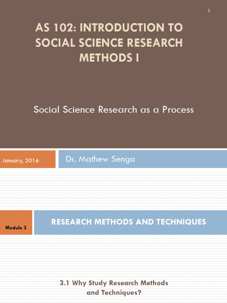 AS 102-MODULE 3 | PDF | Survey Methodology | Experiment