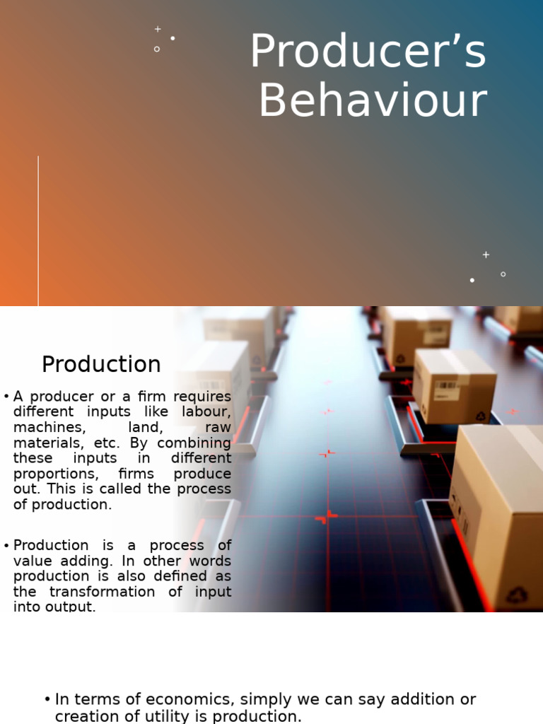 Production | PDF | Production Function | Labour Economics
