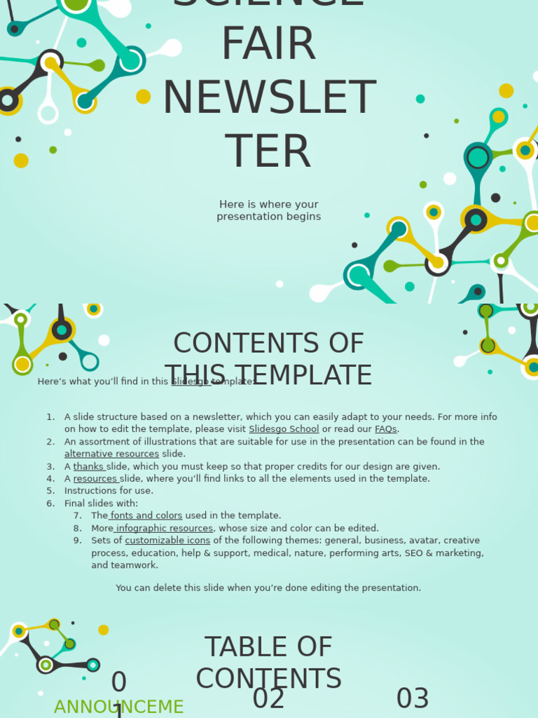 Science Fair Newsletter Green Variant | PDF | Planets | Planets In ...
