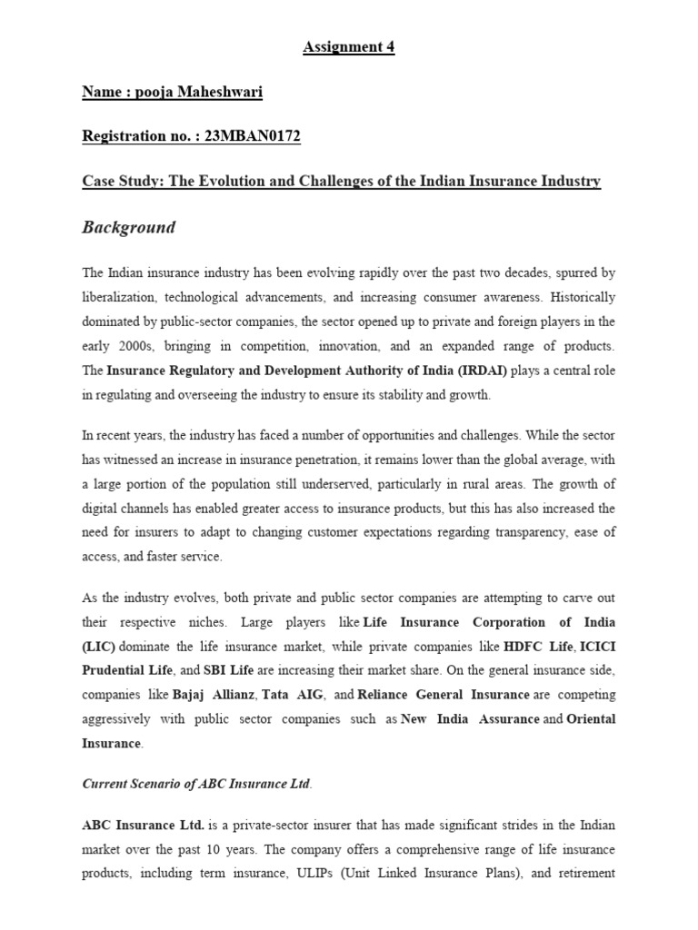 IFS ASSIGNMENT 4 | PDF | Insurance | Foreign Direct Investment