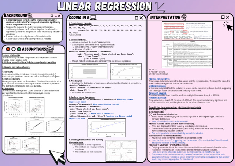 Linear Regression For Real | PDF | Errors And Residuals | Regression Analysis