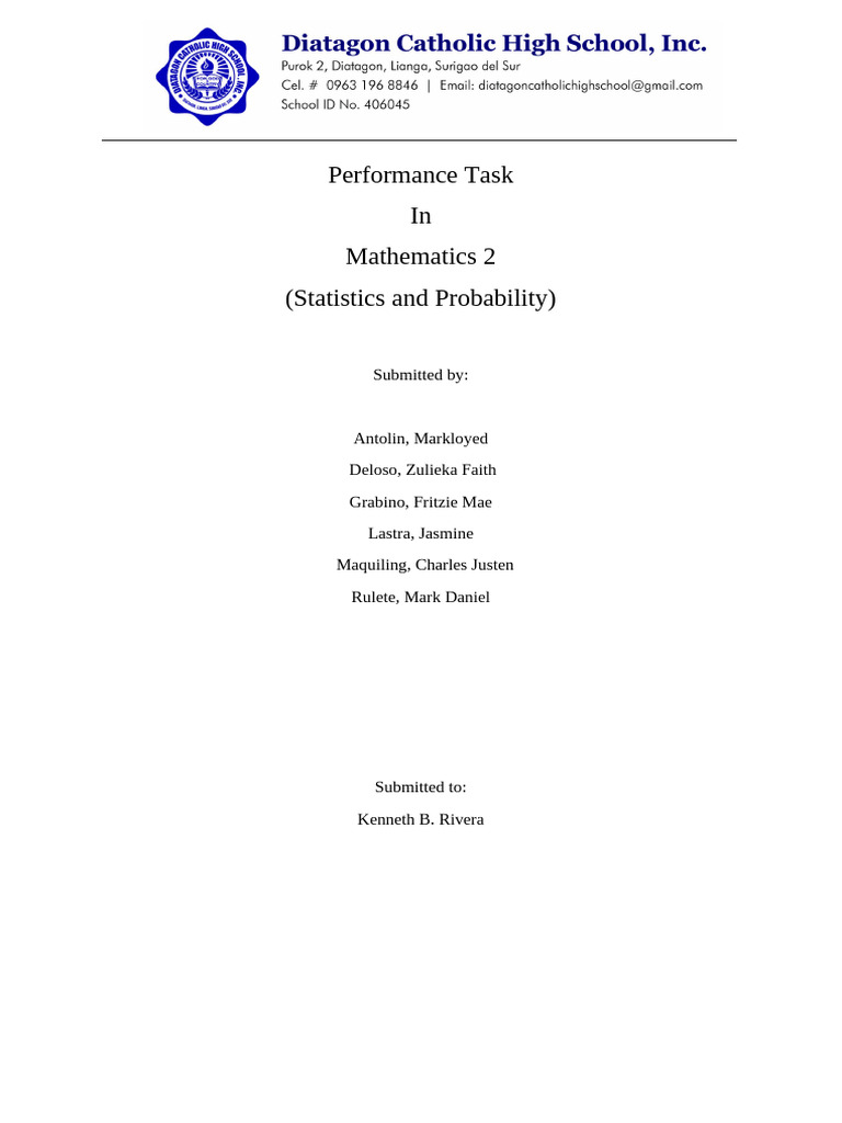 PT- STAT GROUP 5 MOM | PDF | Statistics | Science