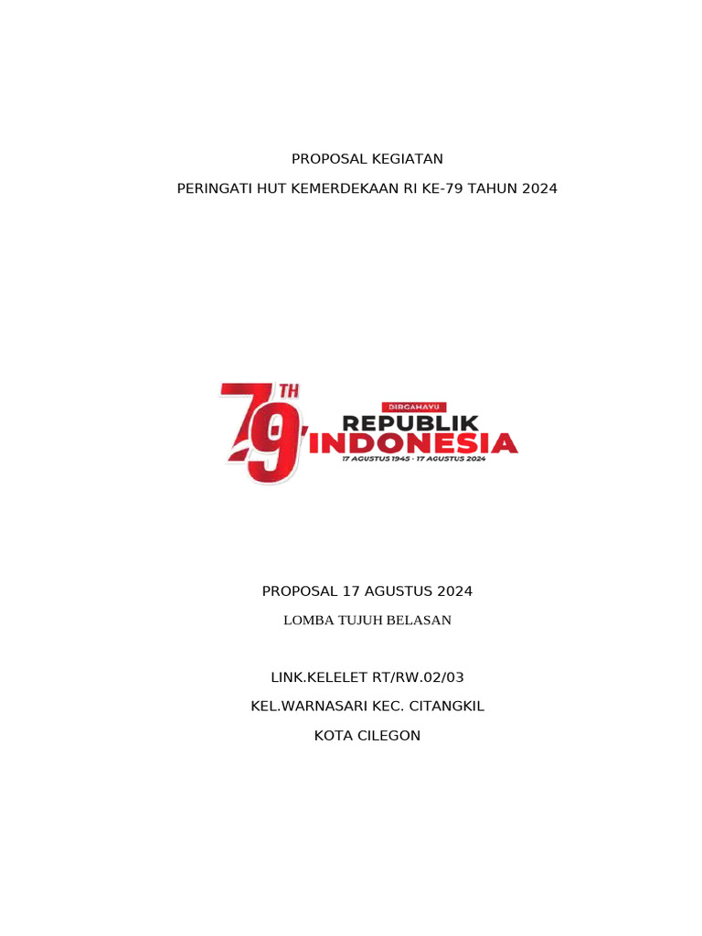 Proposal Kegiatan Ippk 2024 Terbaru | PDF