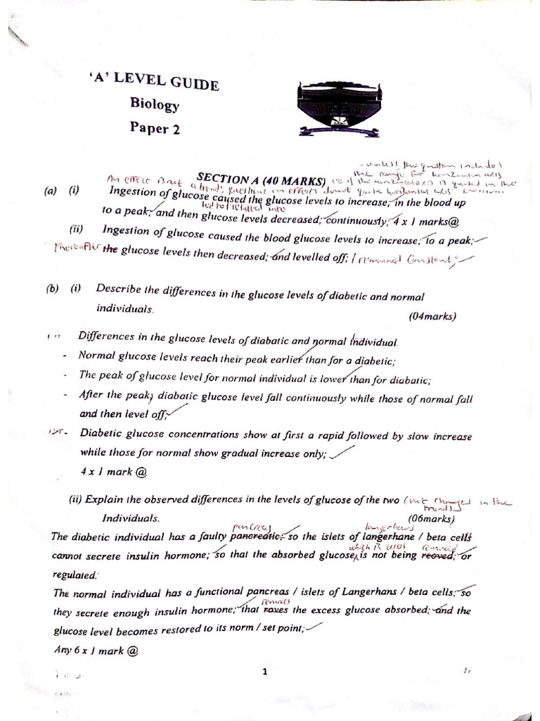 Guide A LEVEL BIO PAPER2 | PDF