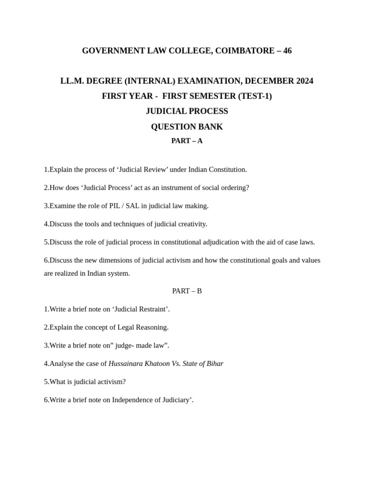 Judicial Process | PDF