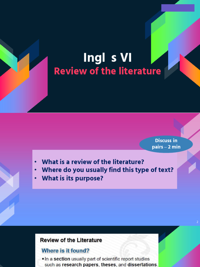 Class 18 - Review of The Literature Strategies and Assignment | PDF ...