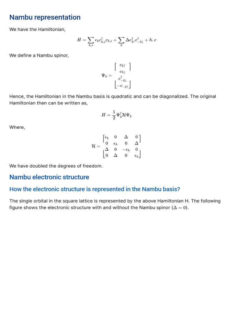 Nambu representation | PDF