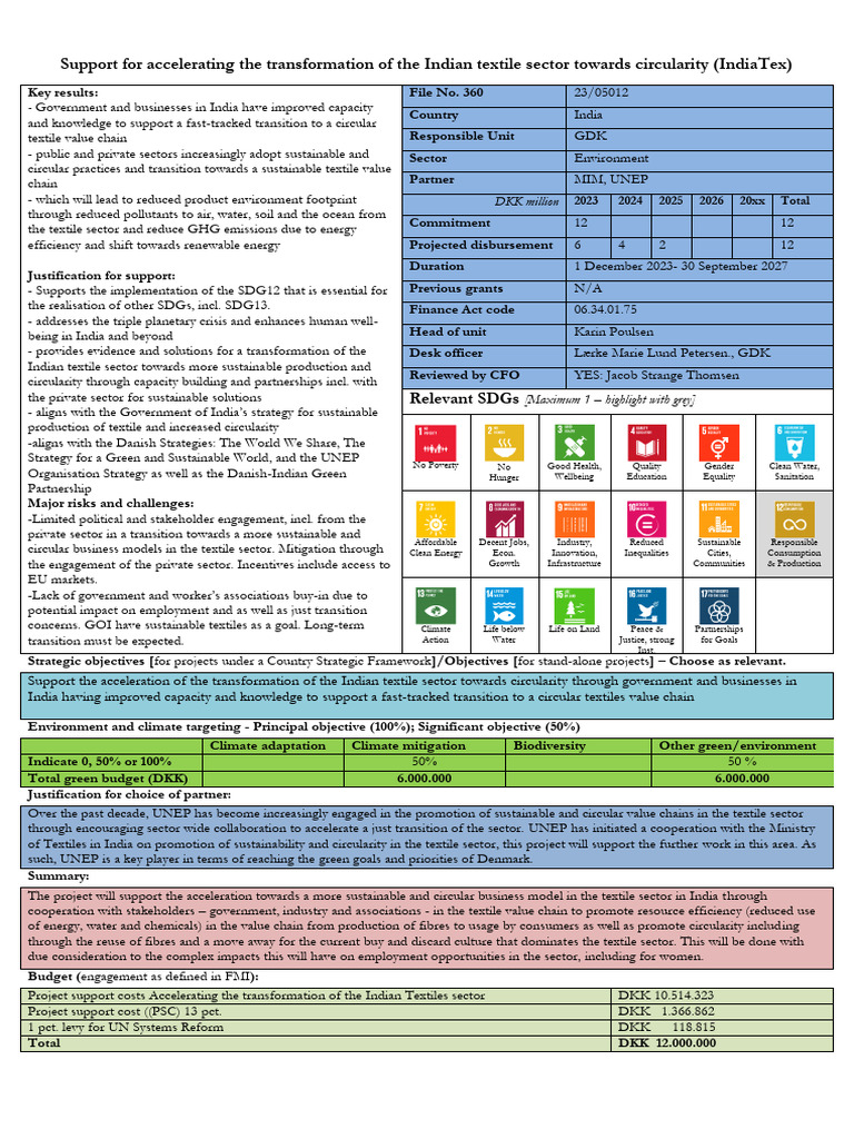 Danida Denmark | PDF | Sustainability | United Nations Environment ...