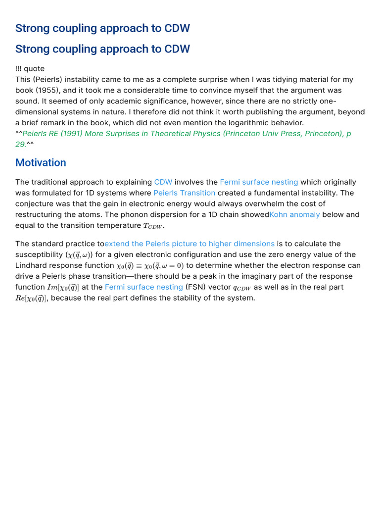 Understanding Charge Density Waves | PDF | Physical Sciences ...