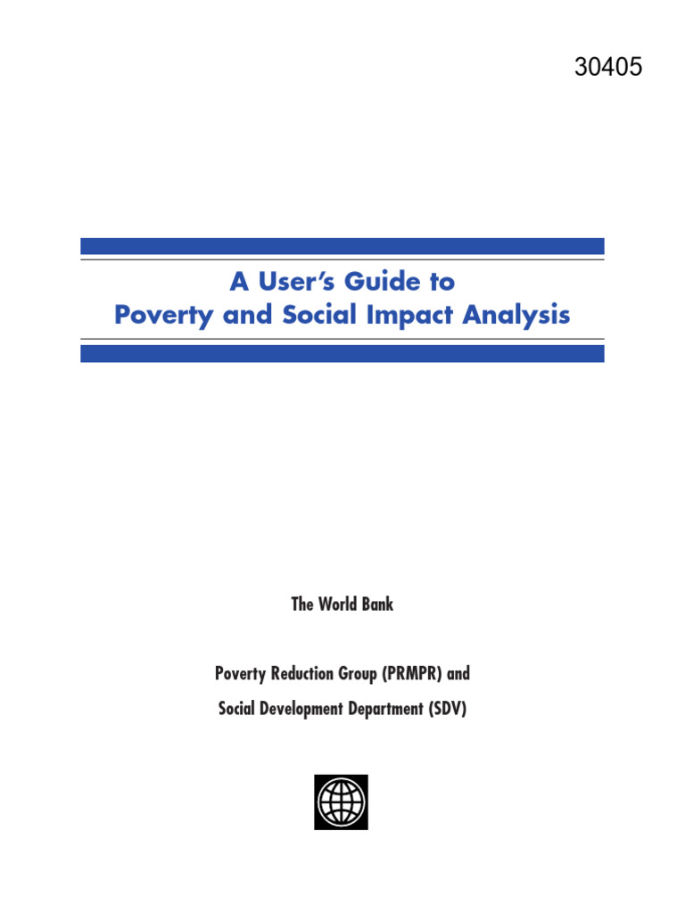 A Users Guide To Poverty and Social Impact Analysis | PDF | Poverty ...
