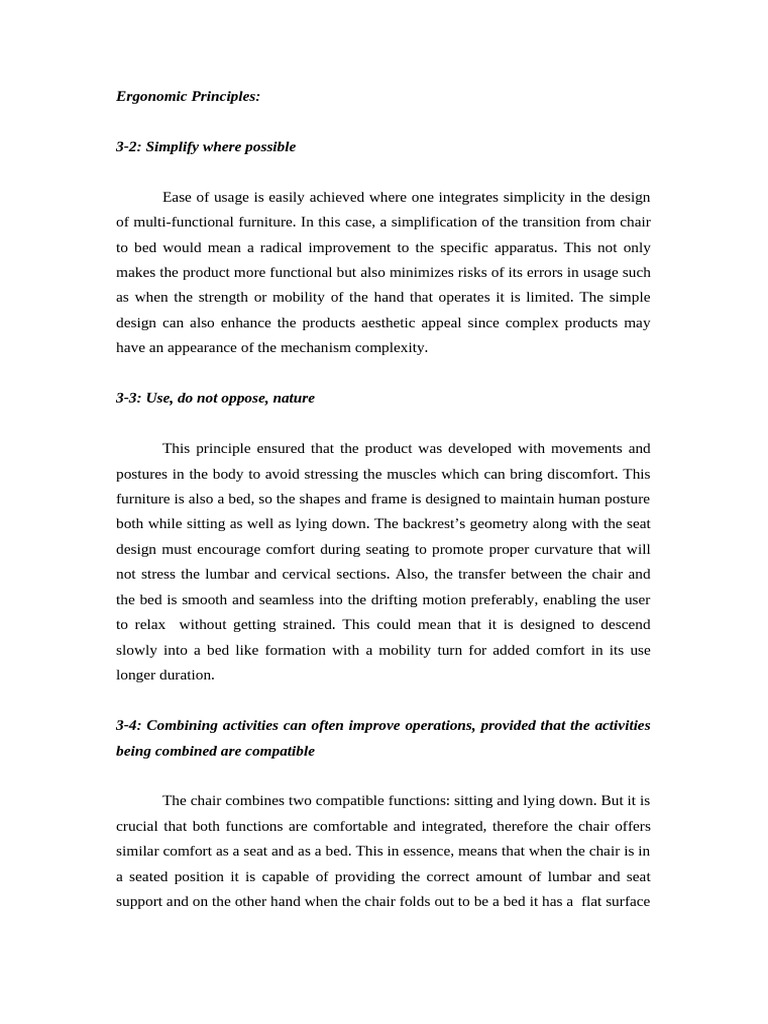 Ergonomic Principles | PDF | Chair | Human Factors And Ergonomics
