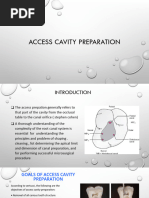 Endodontic Access Cavity Preparation Guide | PDF | Dental Anatomy ...
