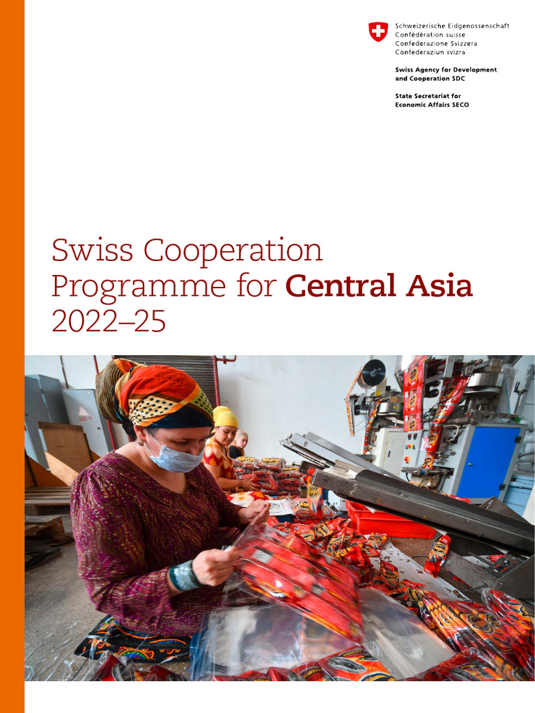 Swiss Cooperation Programme Central Asia 2022 - 2025 (1) | PDF | Central Asia | Small And Medium ...