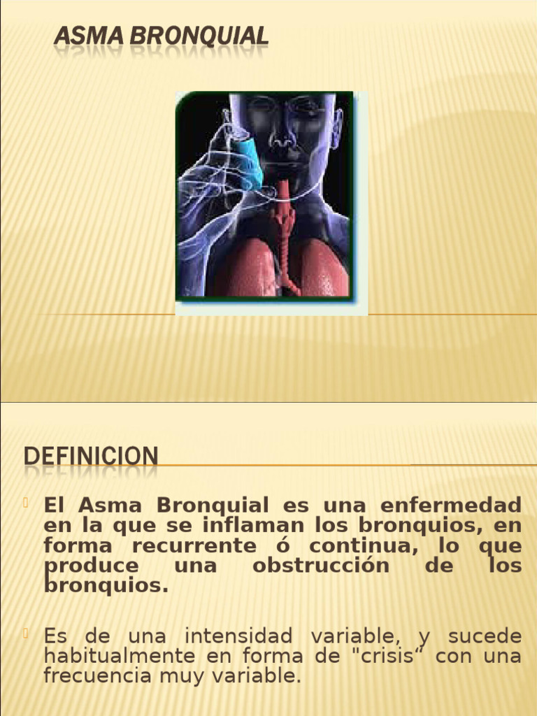 Asma Bronquial: Causas y Síntomas | PDF | Asma | Inflamación