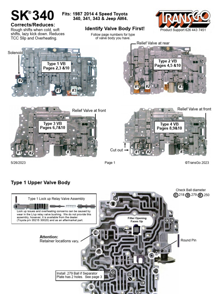 SK340 | PDF | Valve | Washer (Hardware)
