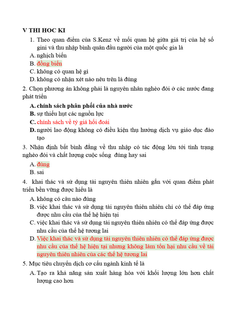 KTPT-Trắc-nghiệm-KTPT | PDF