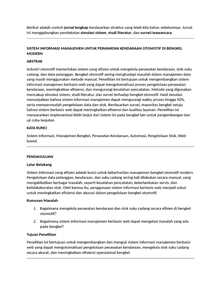 Konsep Jurnal APSI | PDF