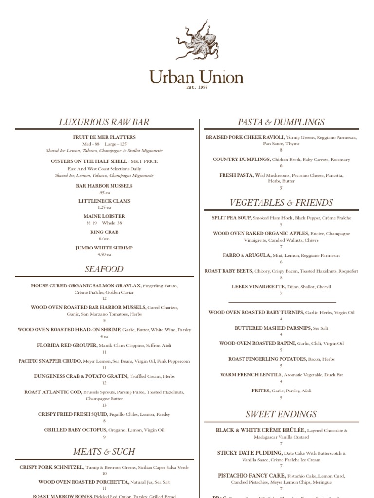 11x17 UU Menu | PDF | Dumpling | Roasting