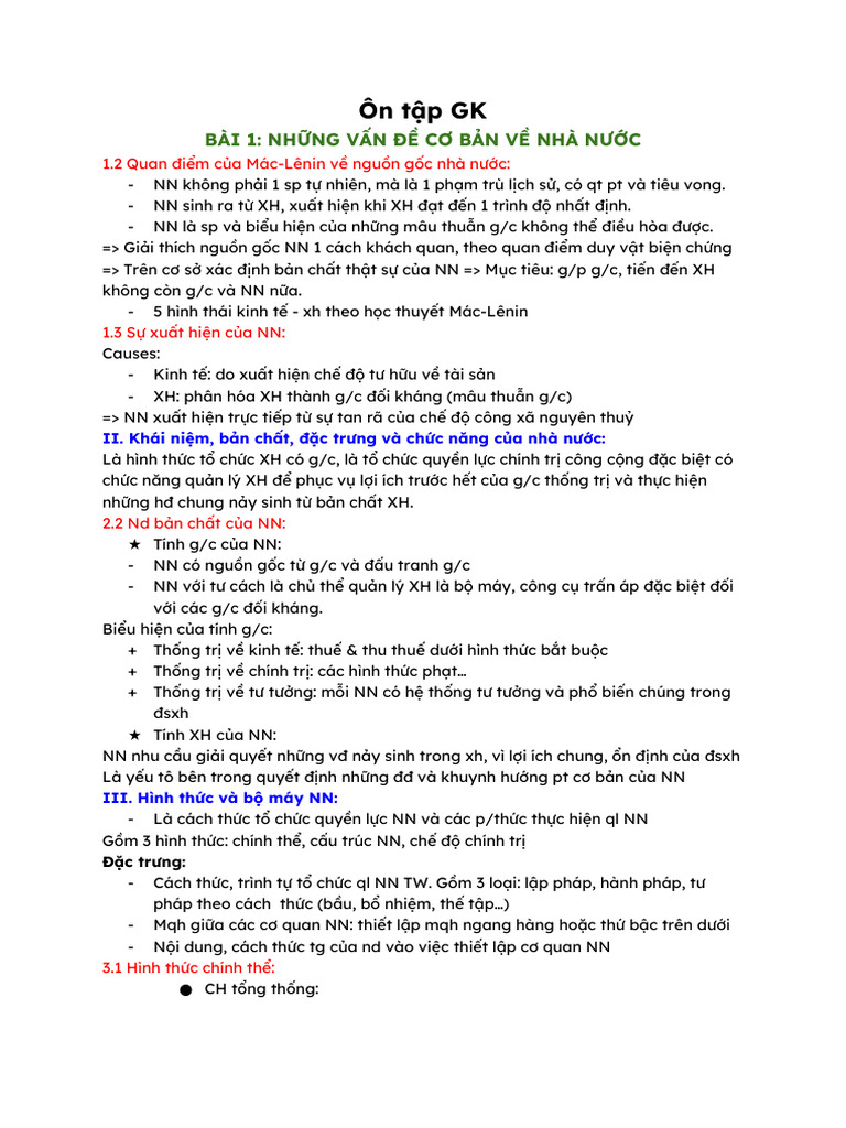 Ôn tập Midterm PLDC pt1 | PDF