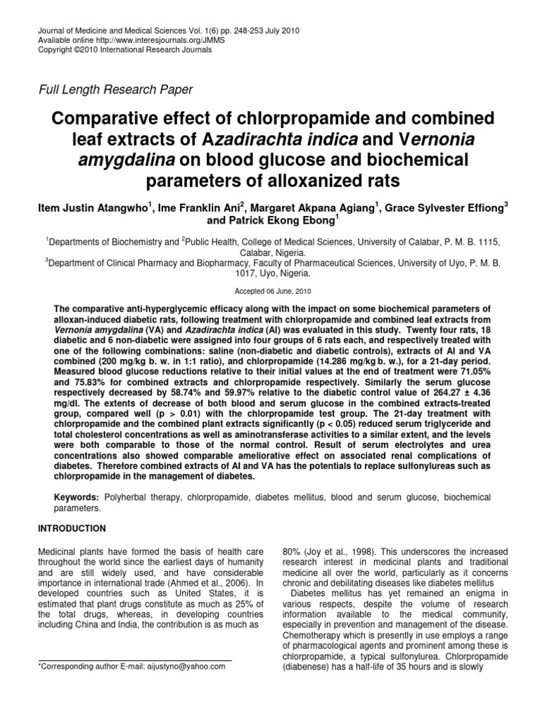 Comparative_effect_of_chlorpropamide_and-78730849 | PDF | Diabetes ...