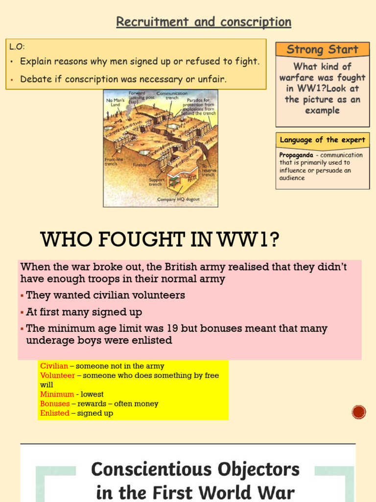 7) Conscription and Volunteers.pptx | PDF | Conscription | Military