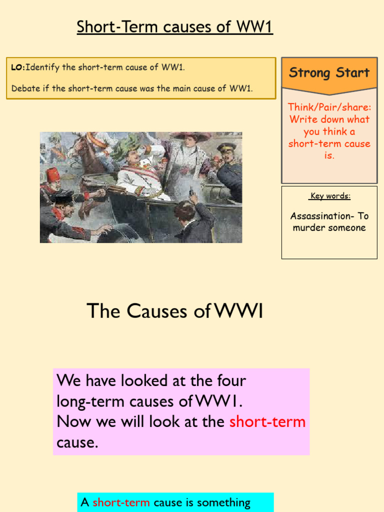 5) the Short-term Cause of WW1.Pptx | PDF | Austria Hungary | World War I