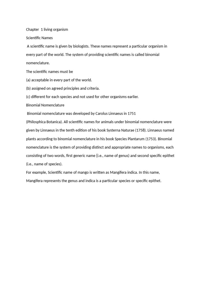 Understanding Scientific Naming | PDF