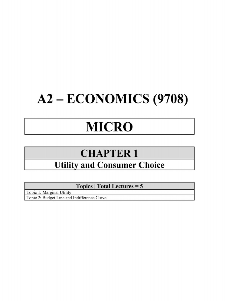 A2 Economics - Notes | PDF