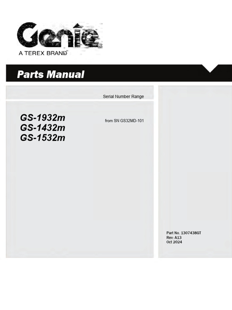 GS-1932, 1432, 1532, Parts Manual | PDF | Vehicle Technology | Motor ...