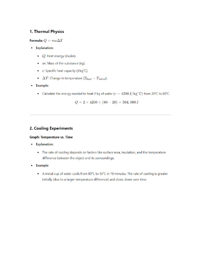 Physics Paper 6 notes_formulas | PDF