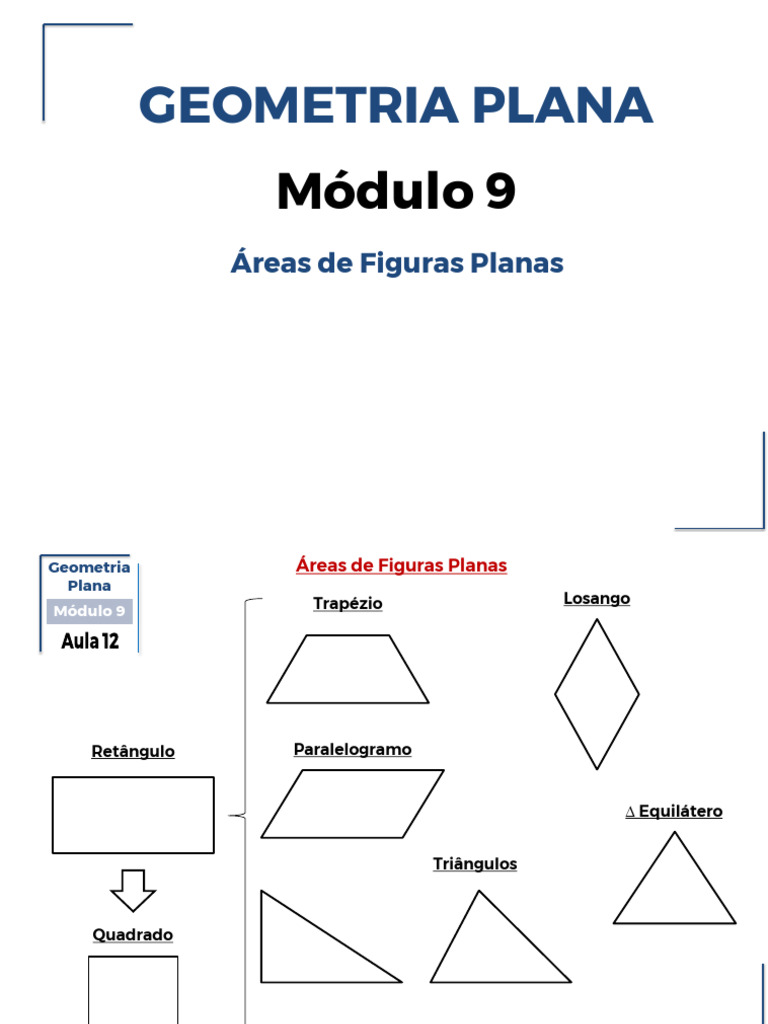 Atividades de Área em Geometria Plana | PDF | Triângulo | Geometria convexa