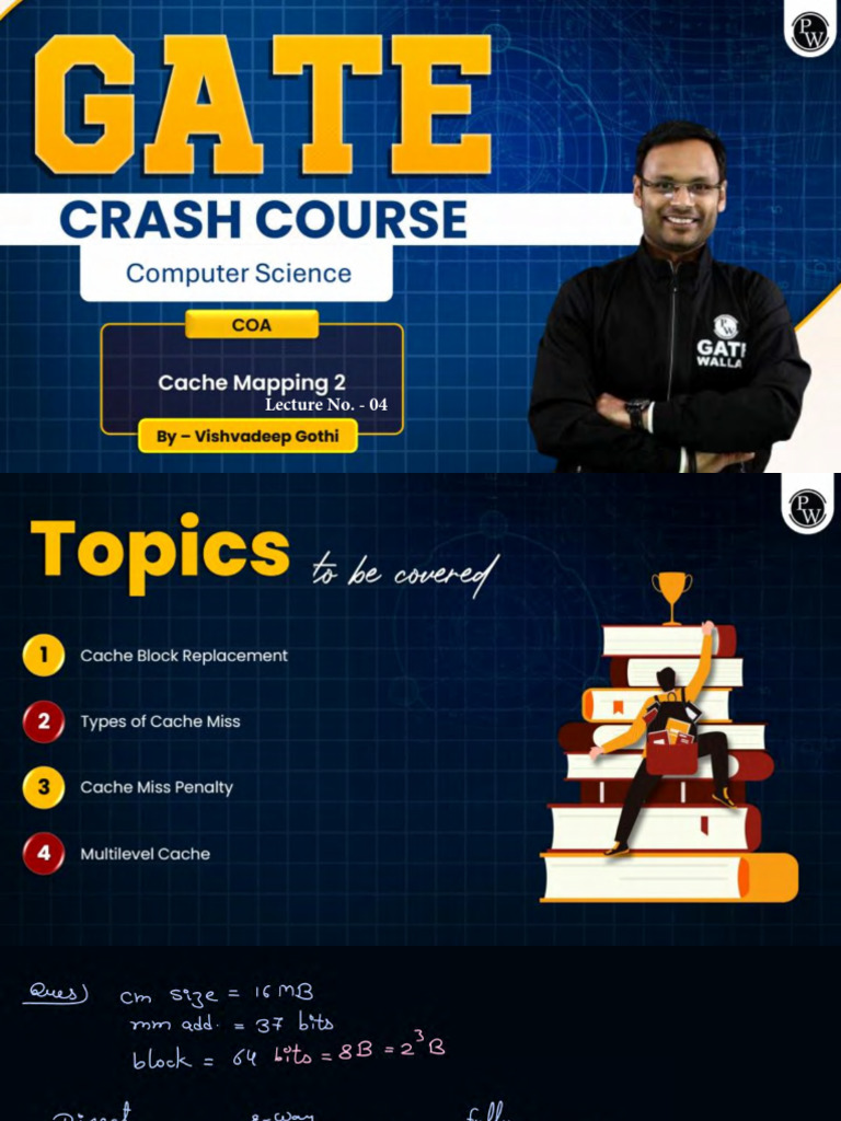 Cache Mapping (Part 02) (Lec 04) - Class Notes | PDF