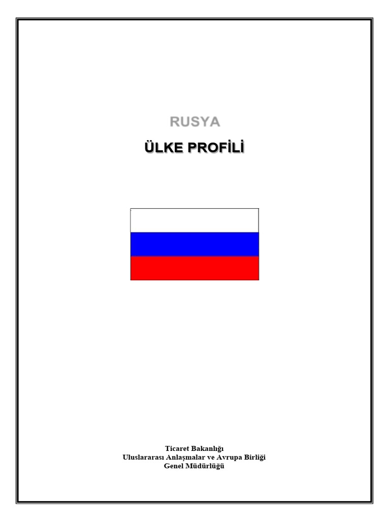 Rusya Ülke Profili-2024 | PDF