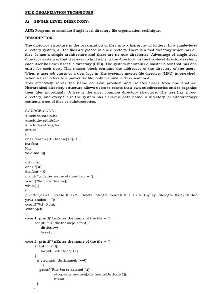 Os Lab Manual 7 - 9 Programs | PDF | Directory (Computing) | Software Engineering