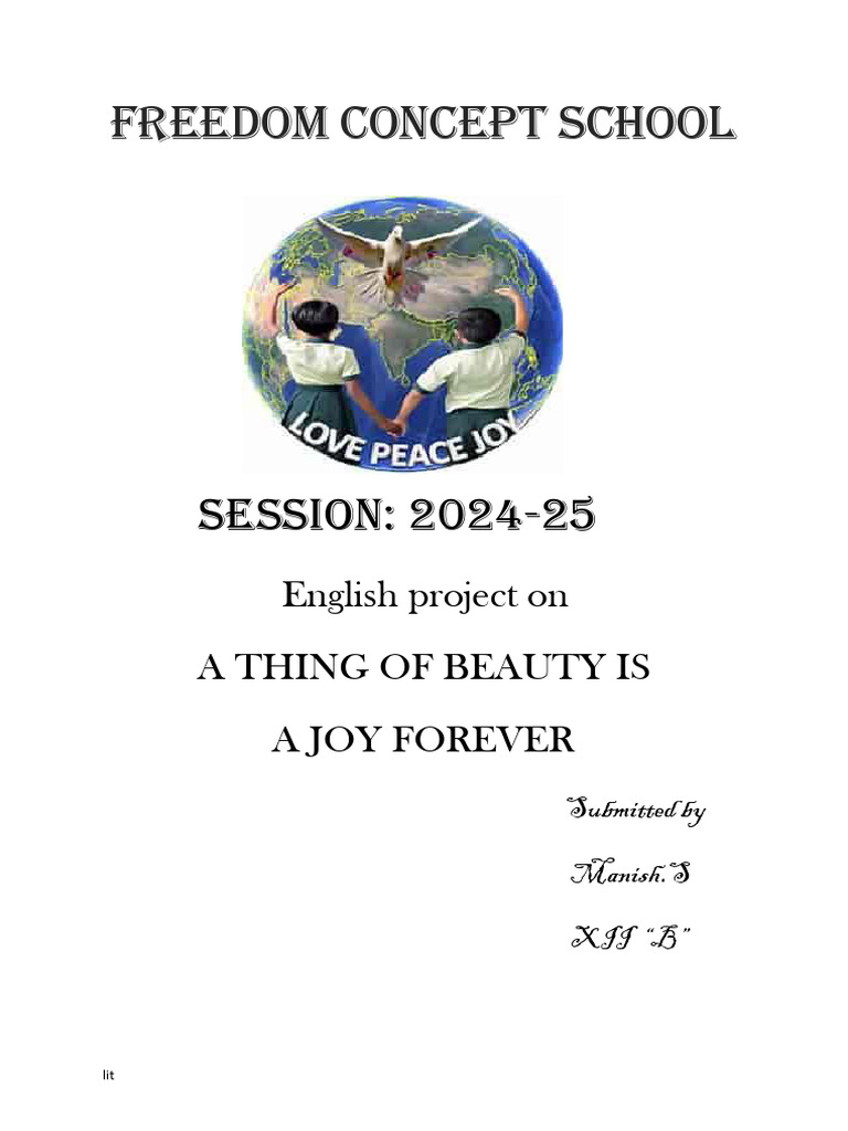 English project class XII | PDF | Beauty | Poetry